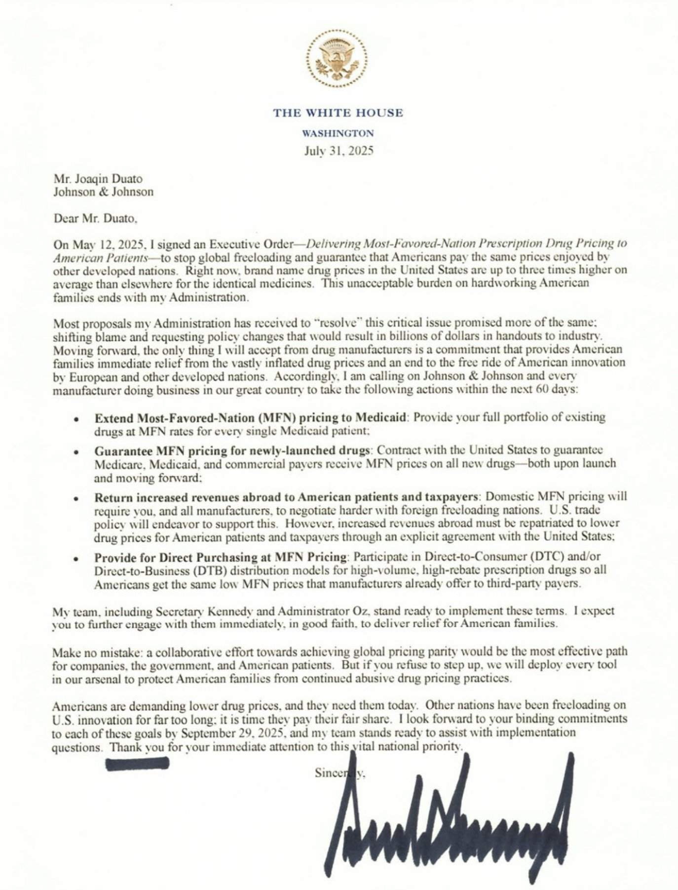 Trump Threatens Pharma to Deliver on Most Favored Nation Drug Pricing ...